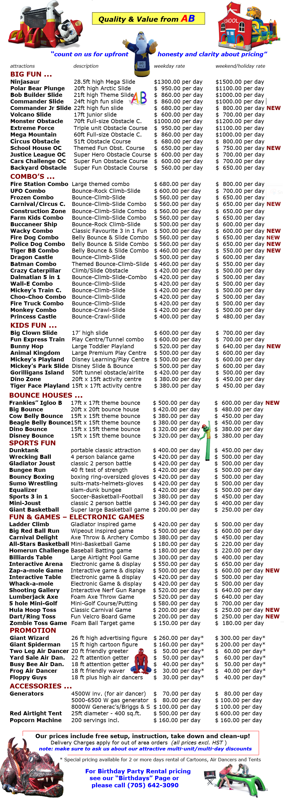 AB Promotion & Development - Inflatable Attractions in Northern Ontario ...